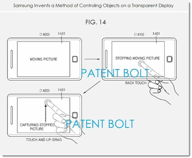 Samsung patents backside touch controls for devices with transparent ...