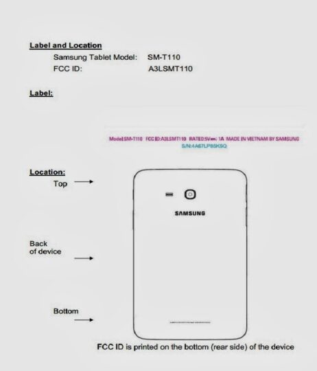 Galaxy Tab 3 Lite (SM-T110) passes through FCC, inches closer to launch ...