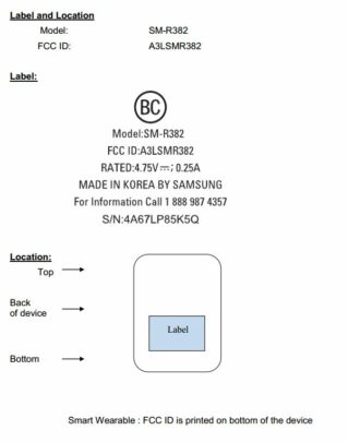 Samsung SM-R382 smartwatch passes FCC, is shorter than Gear 2 ...
