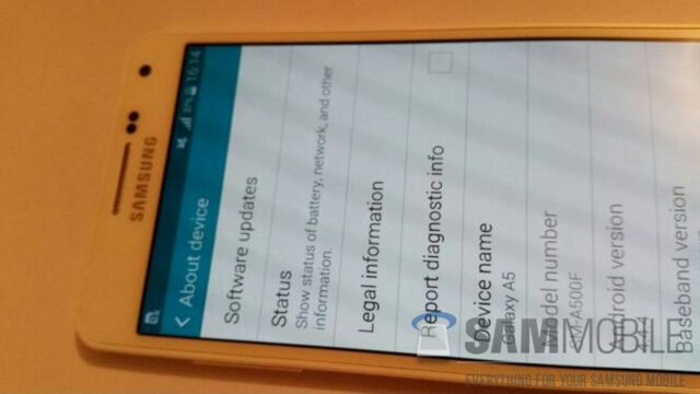 Exclusive: This is the Samsung Galaxy A5 (SM-A500F) - SamMobile - SamMobile