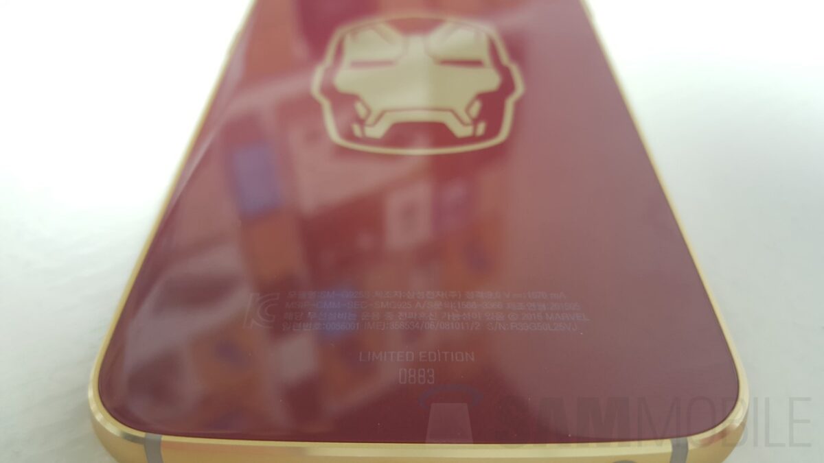 A closer look at the Iron Man Galaxy S6 edge and its Iron Man theme ...