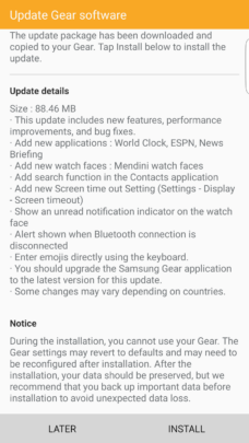 Latest Gear S2 update brings new features and performance improvements ...