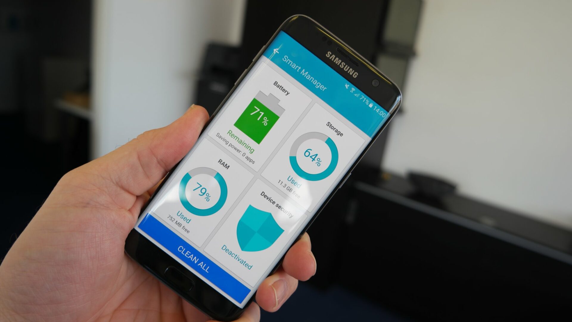 Smart Manager is a settings option instead of an app with the Galaxy S7 ...