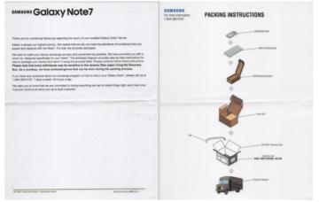Samsung's 'Note 7 Return Kit' comes with a special box and gloves ...