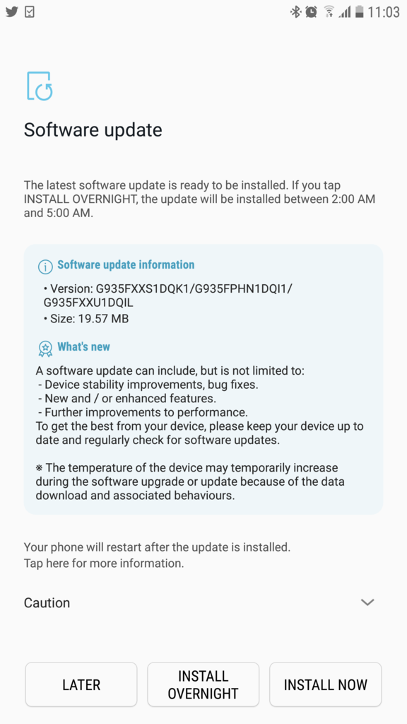 Galaxy S7 November security patch rolling out now - SamMobile