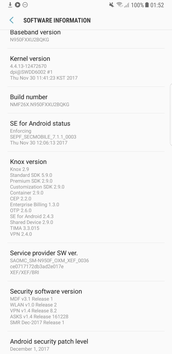New Galaxy Note 8 update includes the December security patch - SamMobile