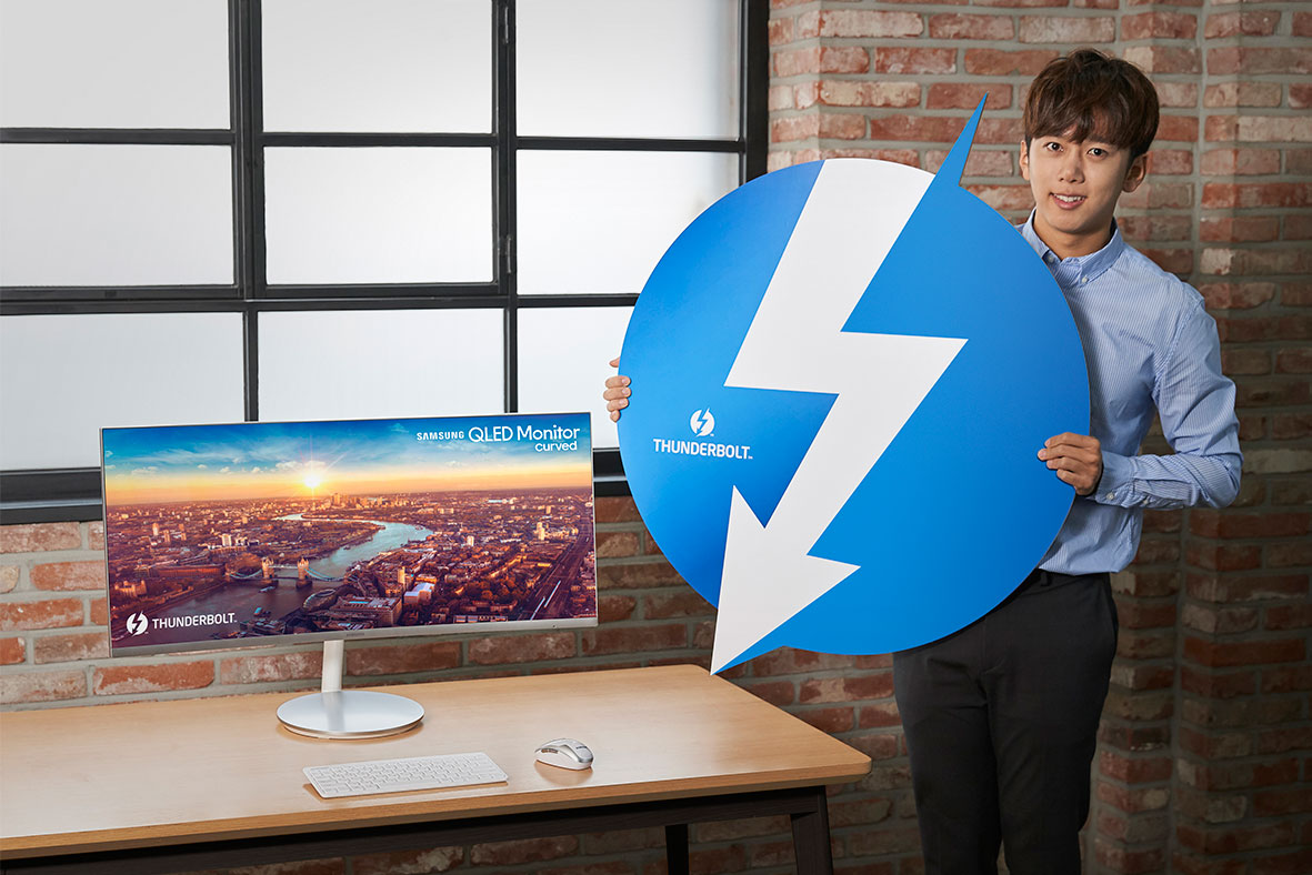 Samsung’s new QLED curved monitor comes with Thunderbolt 3 - SamMobile