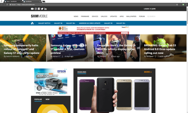Try out SamMobile 5.0, our new design, and let us know what you think ...