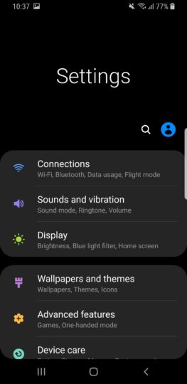 Here are some Galaxy S9 Android Pie screenshots, One UI included ...
