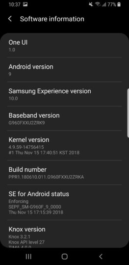 Here are some Galaxy S9 Android Pie screenshots, One UI included ...