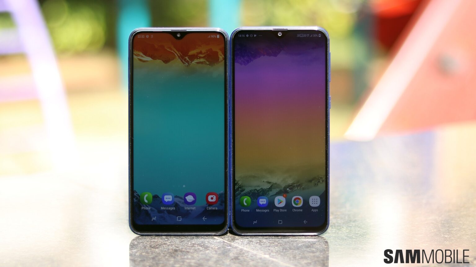 Galaxy M10, Galaxy M20 official with Infinity-V display, ultra-wide ...