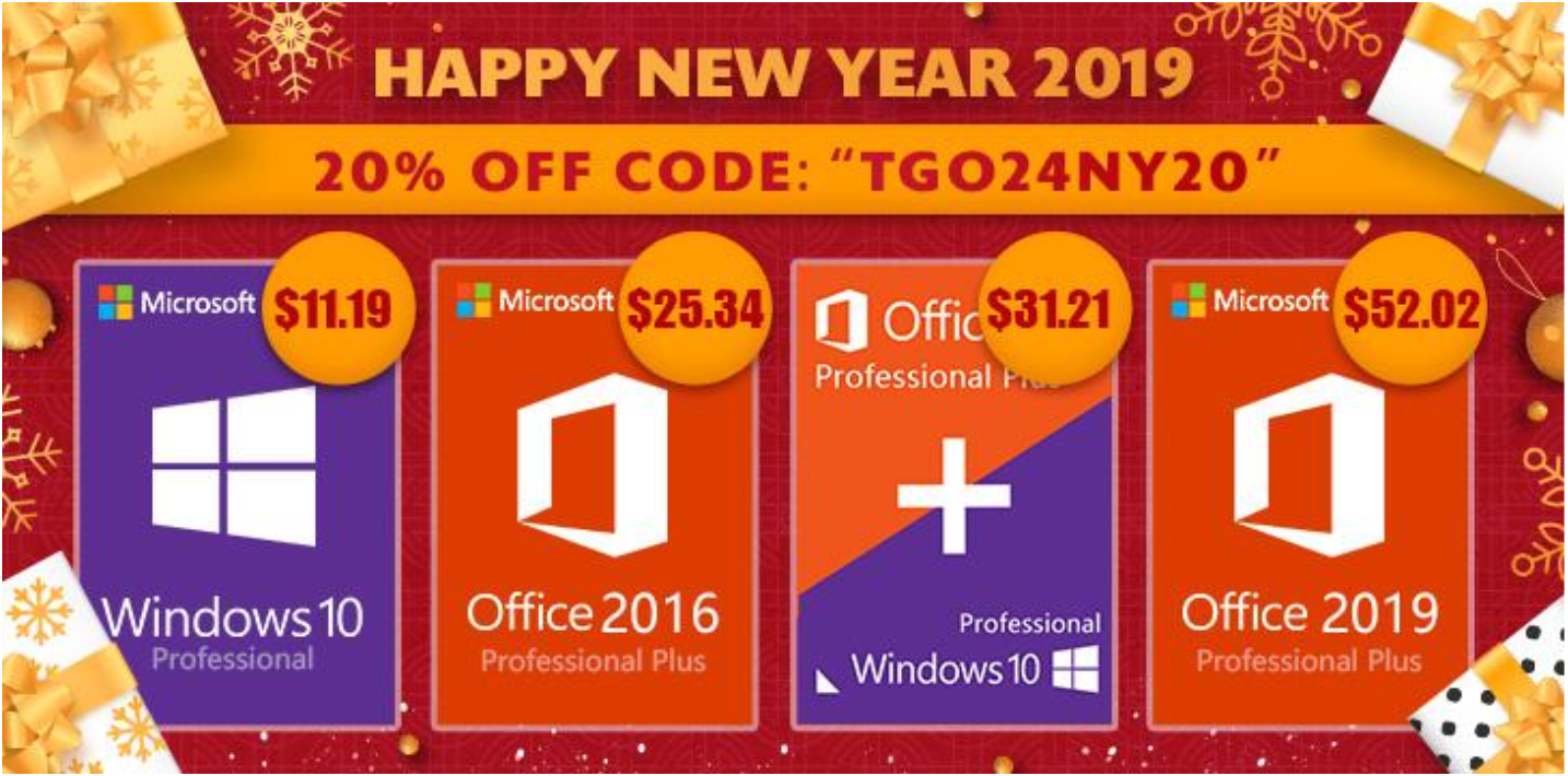 [Sponsored] Software New Year 2019 Promotion: Windows 10 Pro $11.19 ...