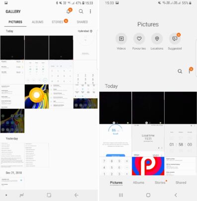 Samsung Experience (Oreo) vs One UI (Android Pie) in screenshots ...