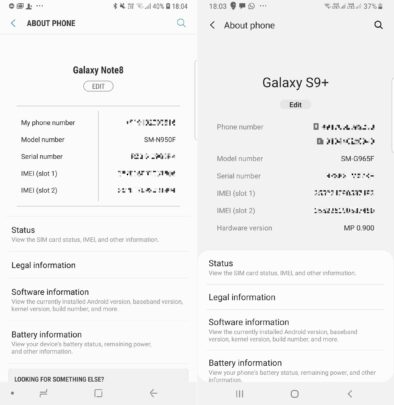 Samsung Experience (Oreo) vs One UI (Android Pie) in screenshots ...