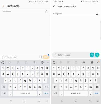 Samsung Experience (Oreo) vs One UI (Android Pie) in screenshots ...
