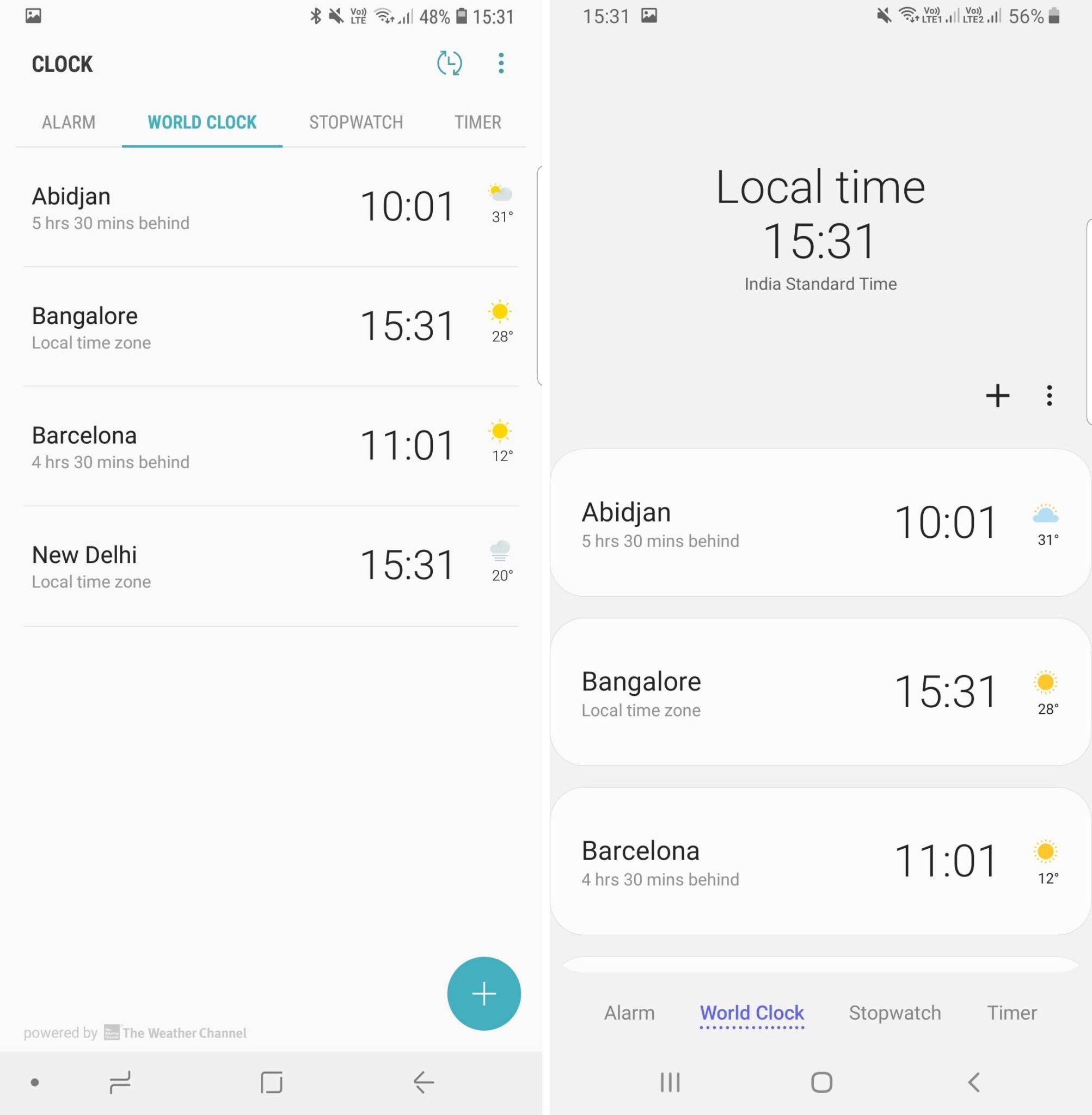 Samsung Experience (Oreo) vs One UI (Android Pie) in screenshots ...