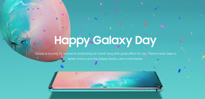 Samsung celebrating 10 years of Galaxy with exclusive Galaxy S10 deals ...