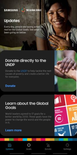 Samsung’s new app aims to end poverty, tackle climate change, and more ...