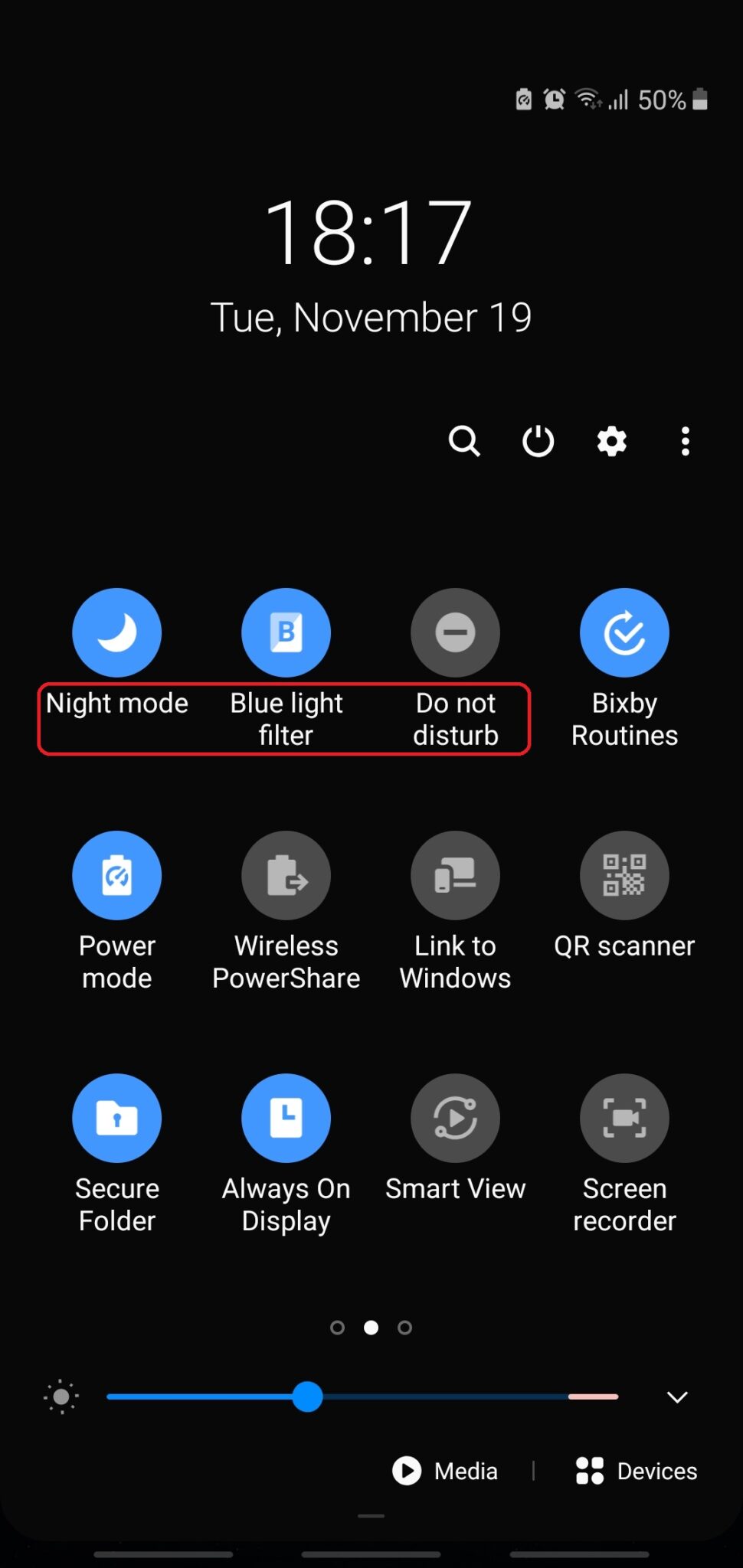 How to automate Blue light filter, Night mode, DND using Samsung One UI ...