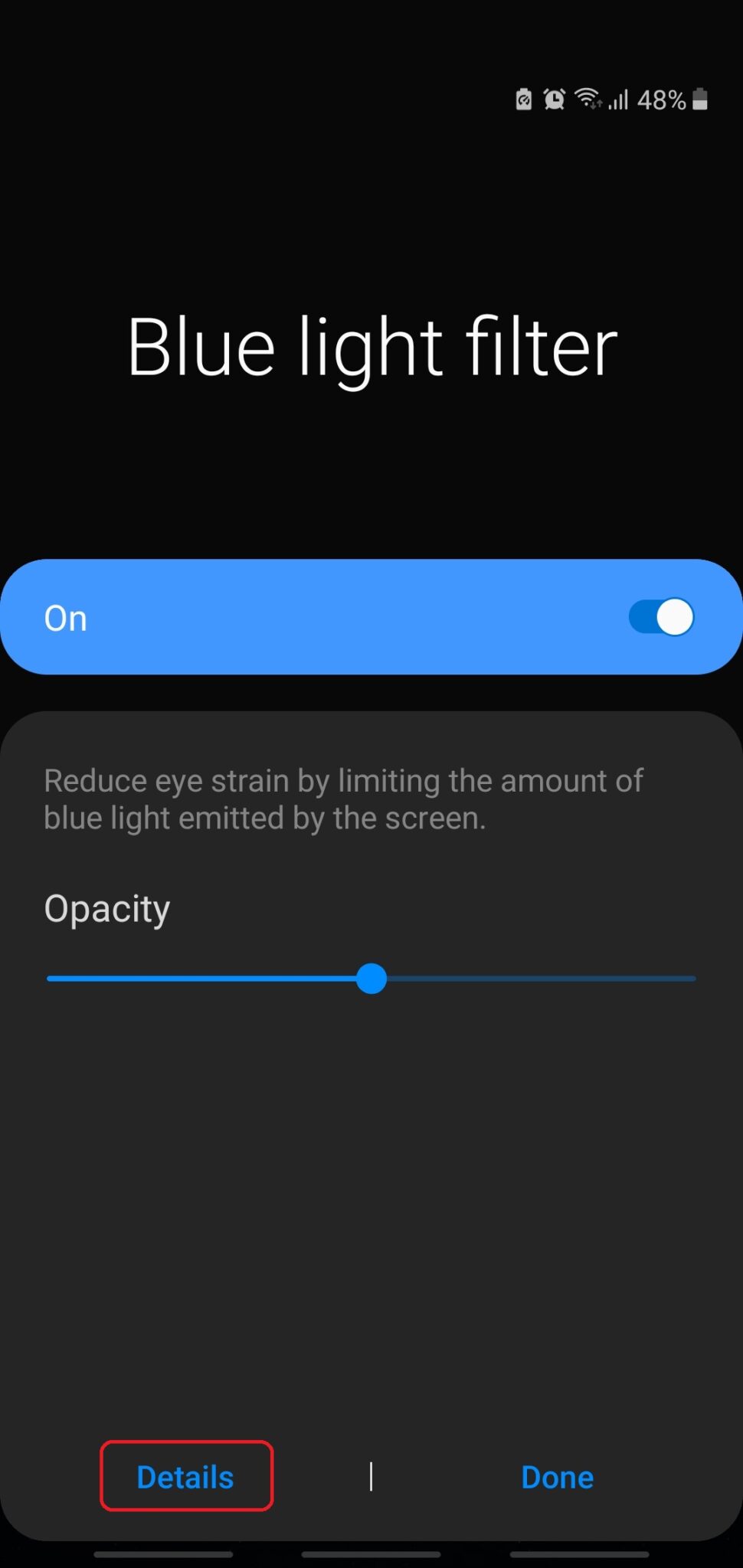 How to automate Blue light filter, Night mode, DND using Samsung One UI ...