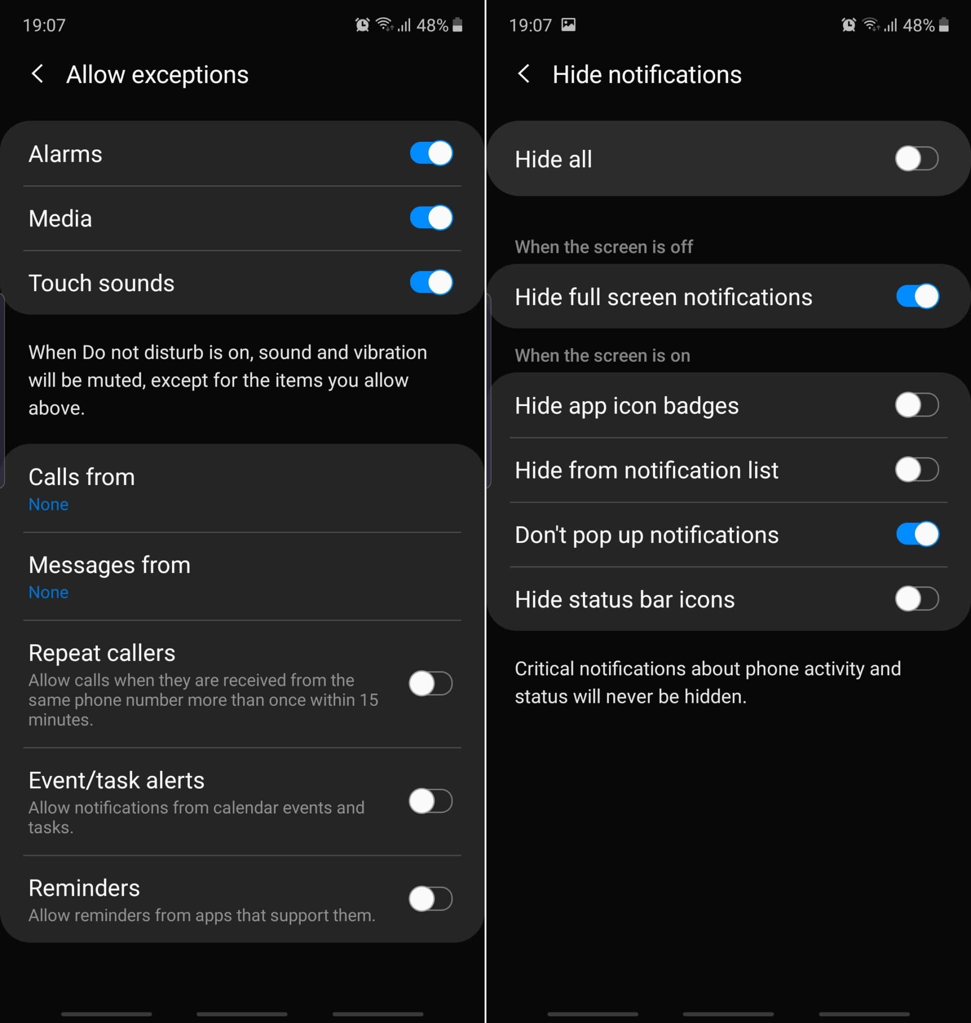 How to automate Blue light filter, Night mode, DND using Samsung One UI ...