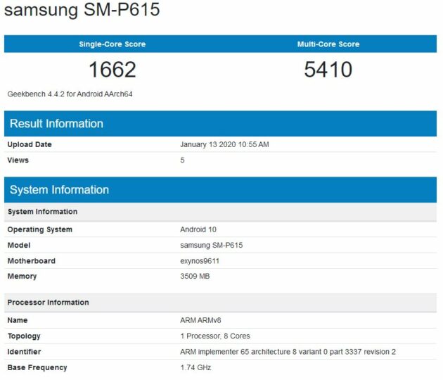 Key specs for Samsung's budget S Pen tablet (SM-P615) emerge - SamMobile