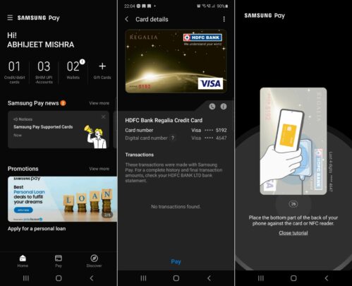 Samsung Pay gets new update with official Dark Mode support - SamMobile