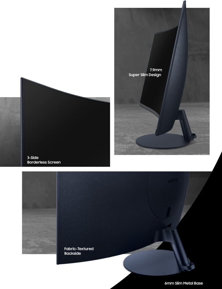 Samsung unveils T55 monitors featuring curved screens, AMD FreeSync ...