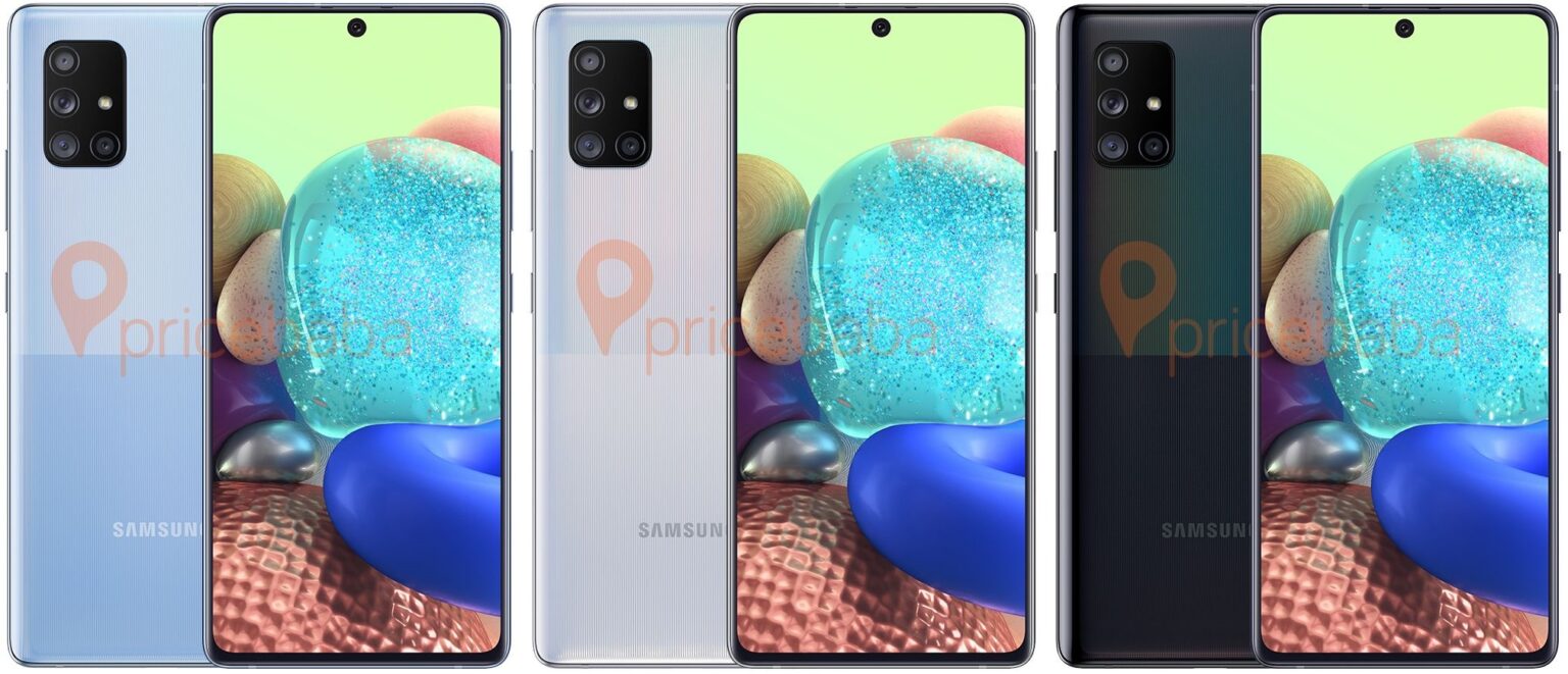 Samsung Galaxy A71 5G leaked renders shed light on all the color ...
