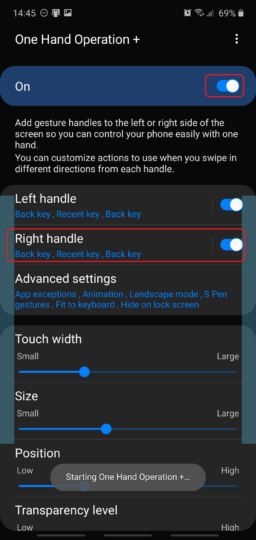 One Hand Operation+ gets a Virtual touch pad, here's how to enable it ...