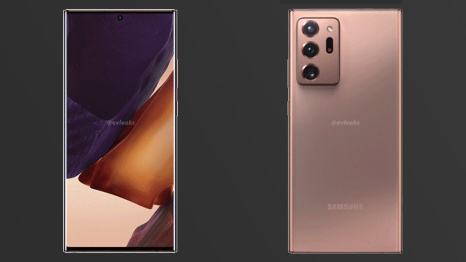 Here's the first look at a 360-degree Galaxy Note 20 Ultra render ...