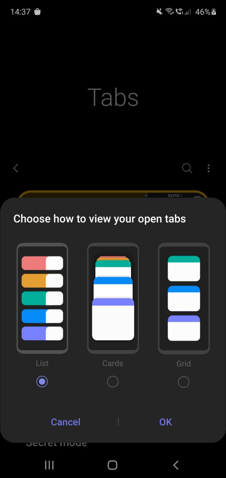 Samsung Internet gets fancy new tab switcher akin to Chrome - SamMobile