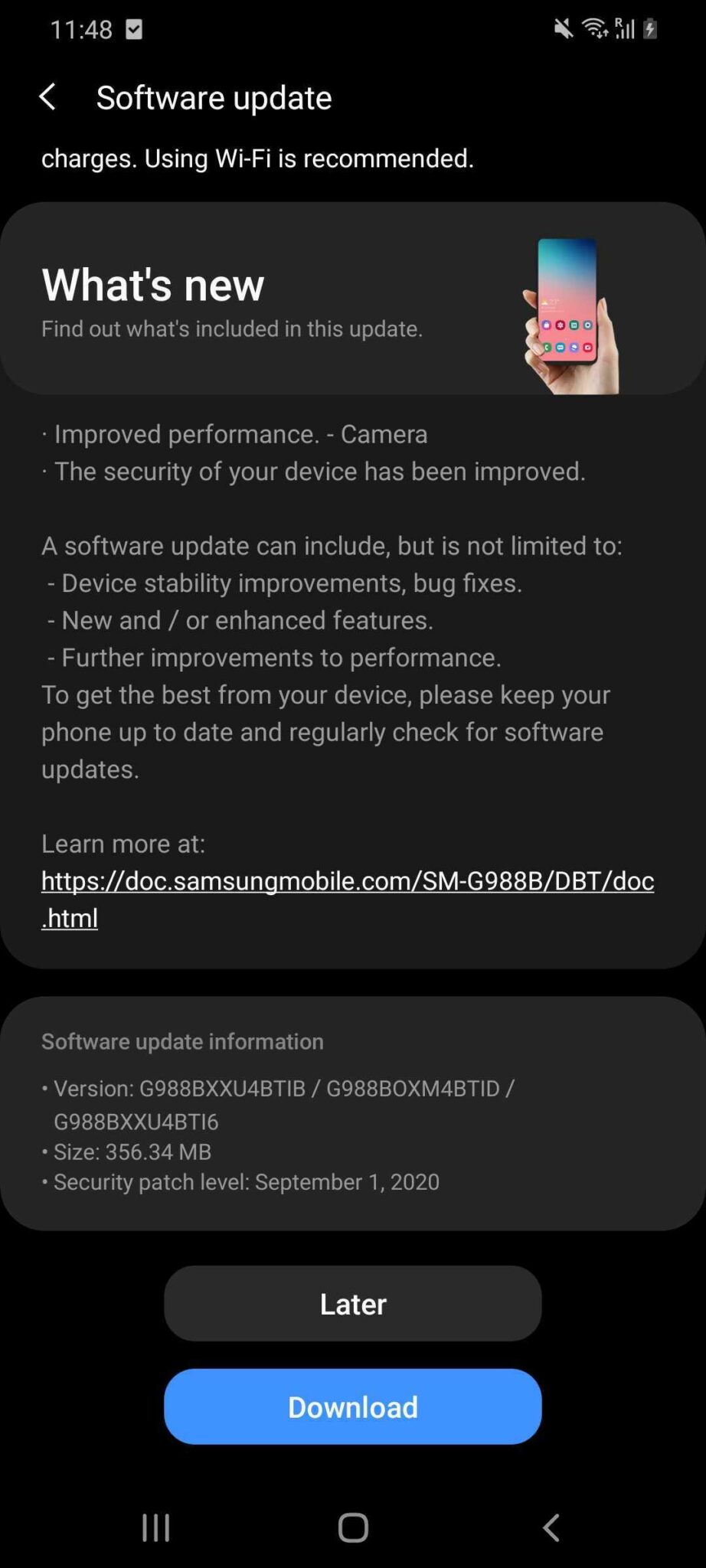 Galaxy S20 series gets new update with improved camera, security ...