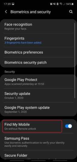 Find My Mobile offline functionality is now widely available outside ...