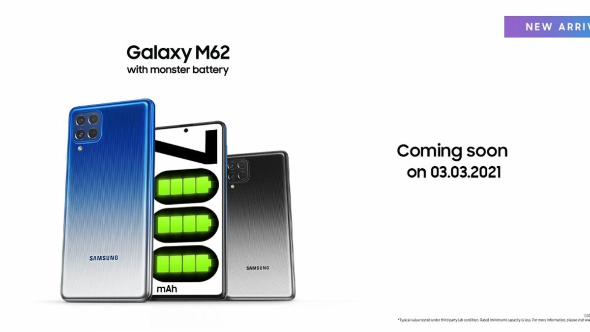 Galaxy M62 will debut outside India next week as a rebadged Galaxy F62 ...