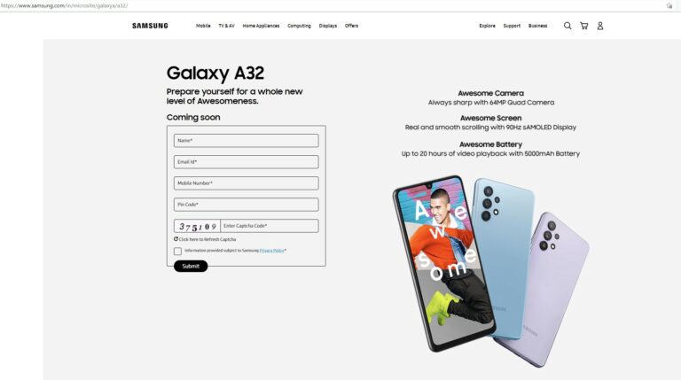 Here's when Samsung will launch the Galaxy A32 in India - SamMobile