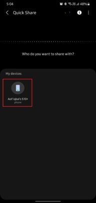 How to use Quick Share for sharing media and files on Galaxy devices ...