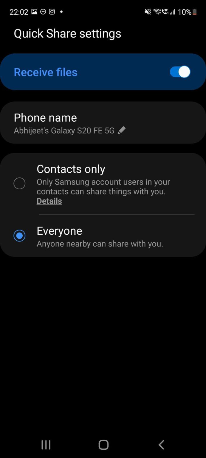 How to use Quick Share for sharing media and files on Galaxy devices ...
