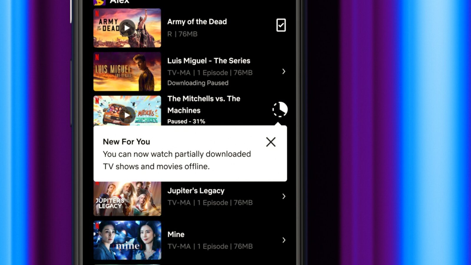 Samsung, take notes: Netflix can now play partially downloaded videos ...