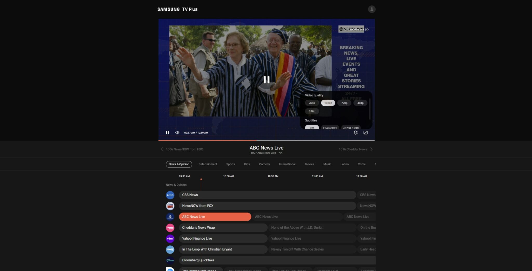 Samsung TV Plus video streaming service quietly expanded to the web ...
