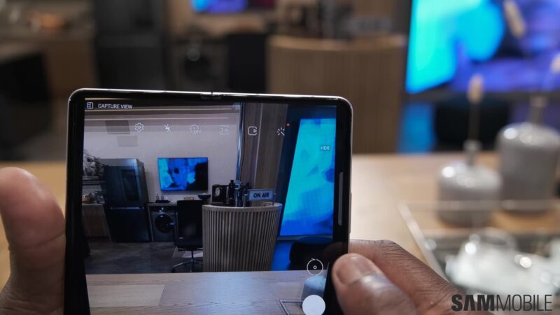 Check out the Galaxy Z Fold 3 under-display camera in action! - SamMobile