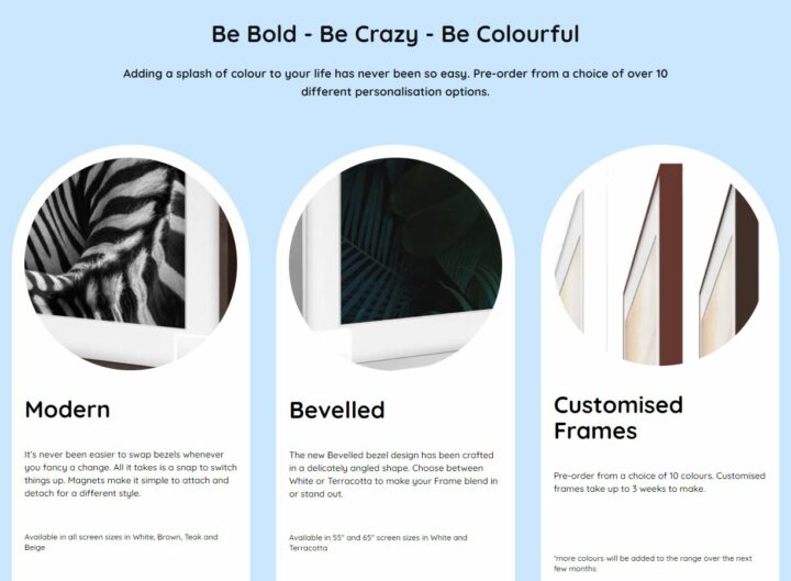 Samsung launches new frames for The Frame TV via dedicated website ...