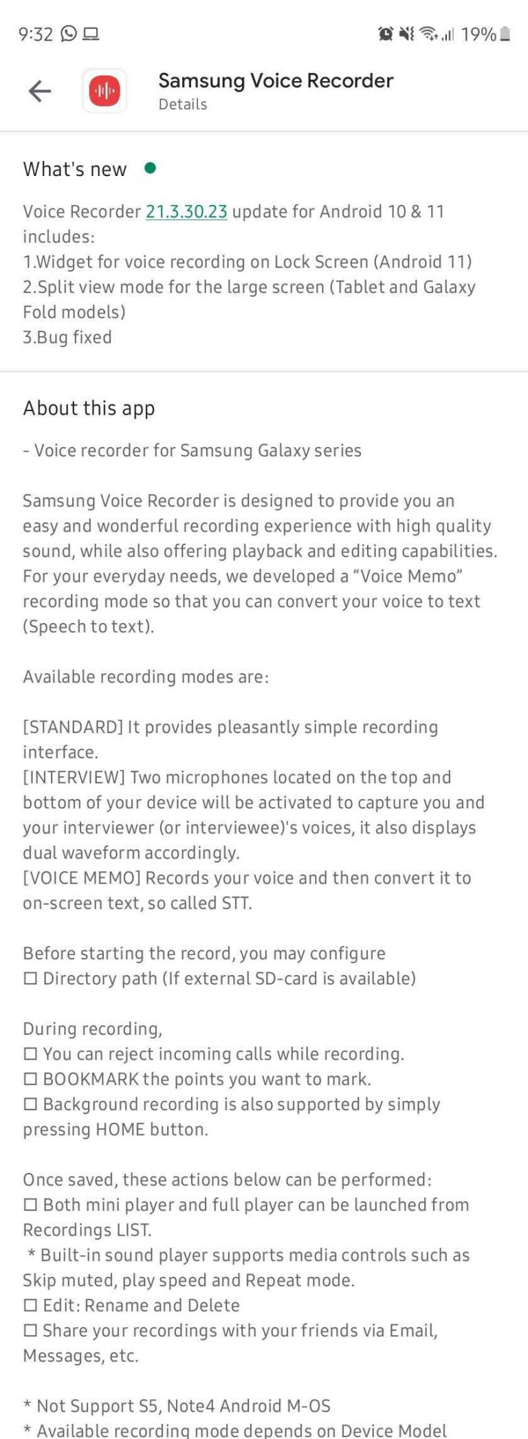 Samsung Voice Recorder update brings lockscreen widget, multi-column UI ...