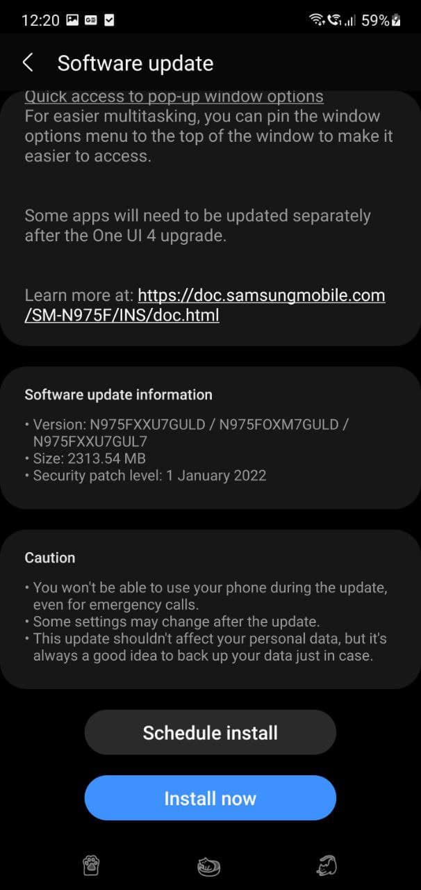 Galaxy Note 10+ gets One UI 4.0 update in India - SamMobile