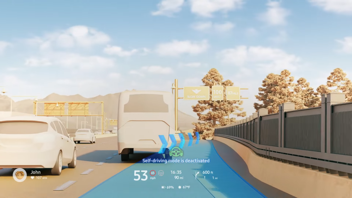 Samsung's vision of AR-powered self-driving cars is straight from the ...
