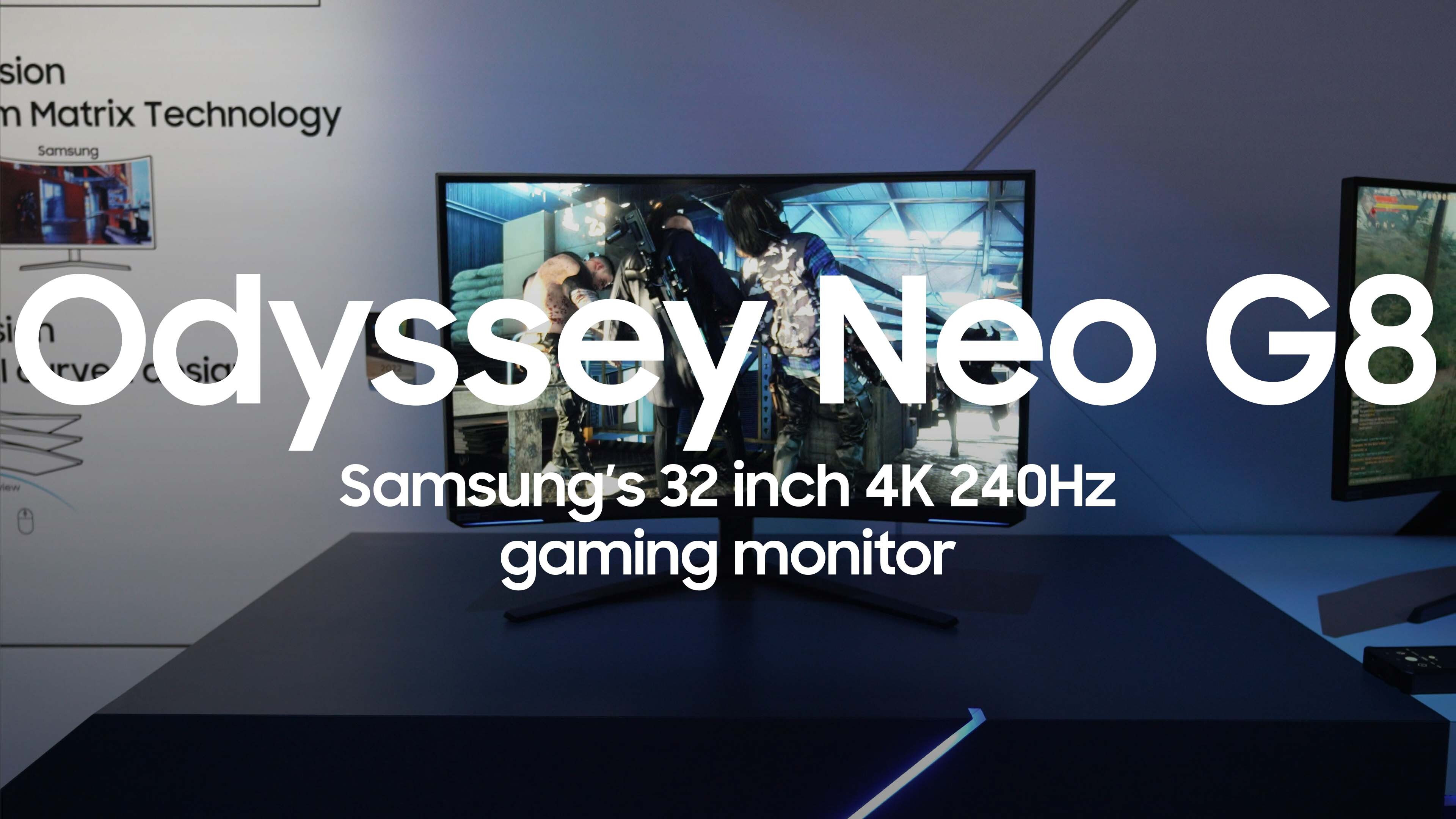 We go hands-on with Samsung's 240Hz Odyssey Neo G8 monitor - SamMobile