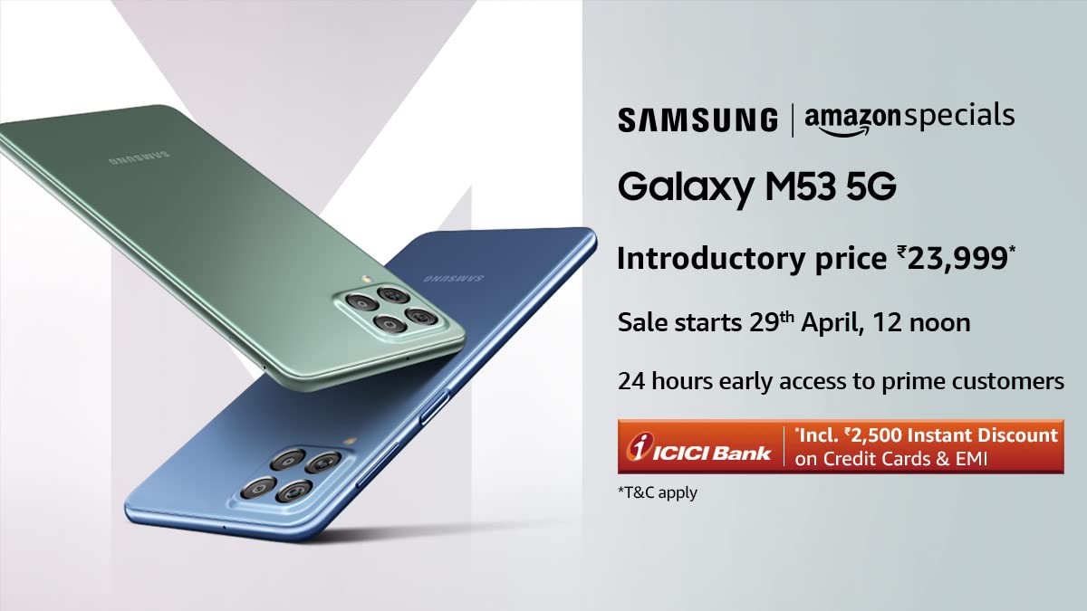 Samsung Galaxy M53 5G with 108MP camera, 120Hz display launched in ...