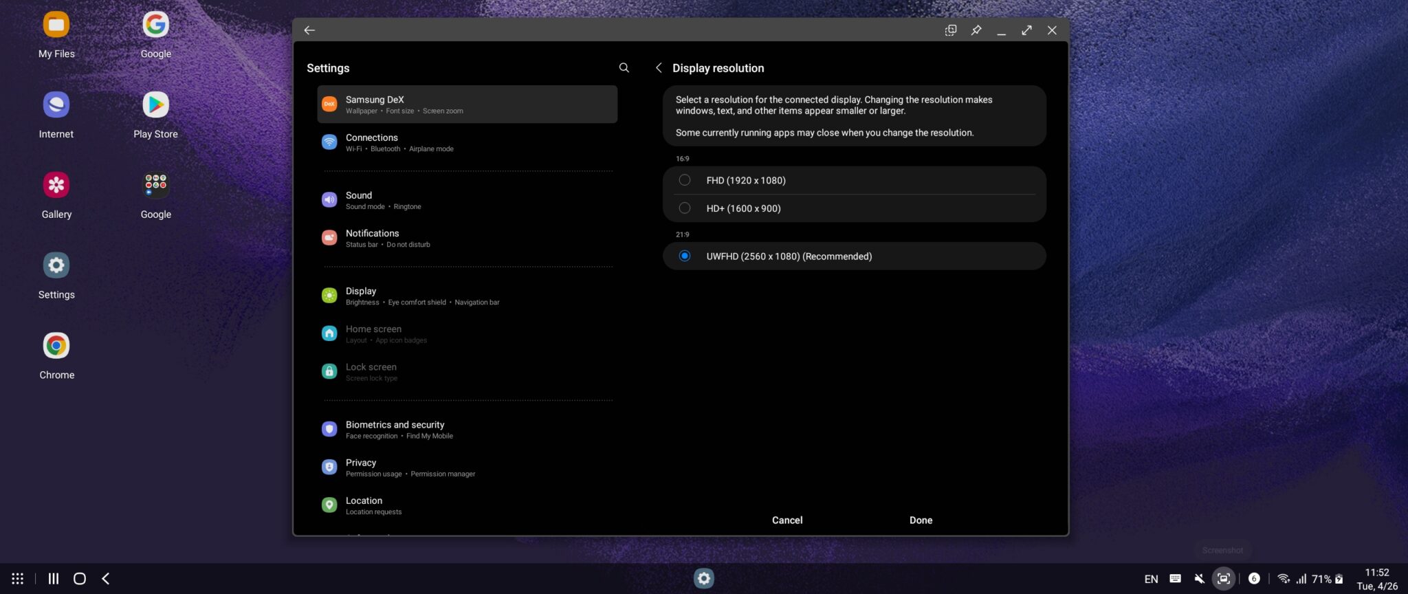 Even my Galaxy Tab S7 FE runs Samsung DeX better than my Galaxy S22 ...