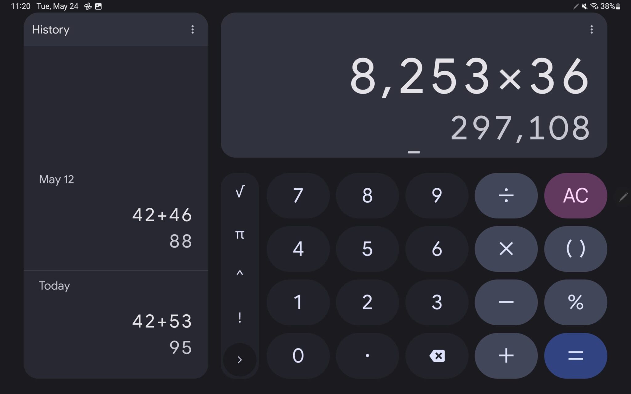 Google Calculator's new design finally does justice to tablets' bigger ...