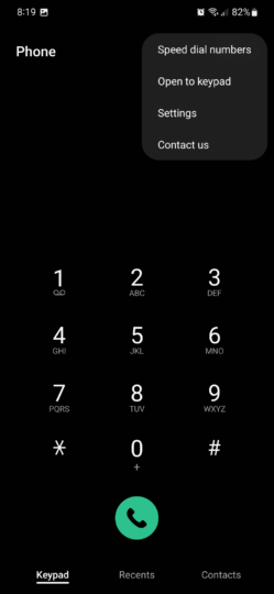 One UI tip: Force the Samsung Phone app to always open to keypad ...